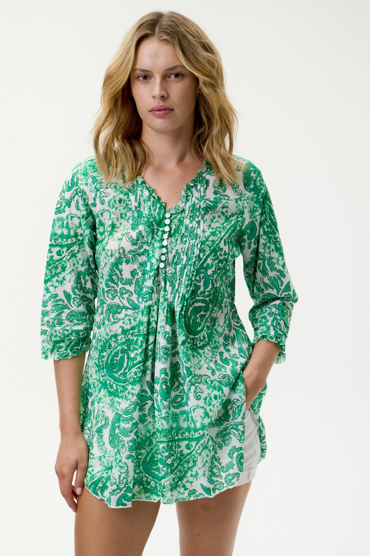 Poppy Top-Esperance-Cotton-Green – oneseason