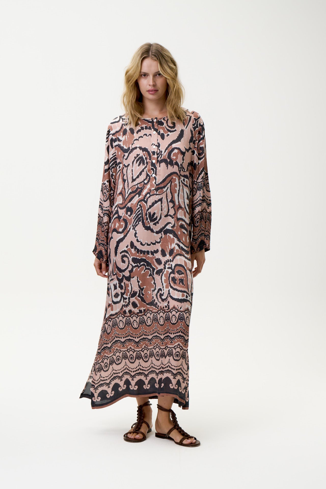 Llew Maxi-Valencia -Cupro-Mocha – oneseason